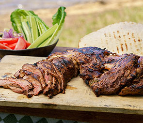 Loaded Lamb Gyros with Grilled Garlic Tzatziki