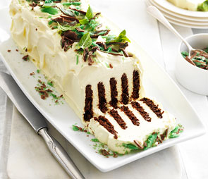 Chocolate Mint Ripple Cake